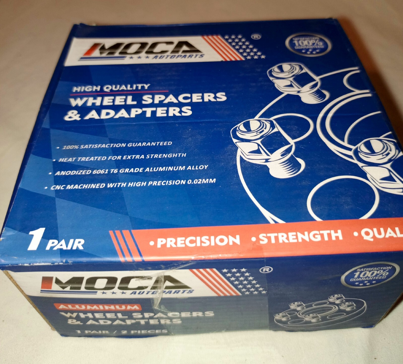 2 Peice Moca Wheel Spacers 15mm 5×4.5 in. 5×114.3mm WS0515H | eBay