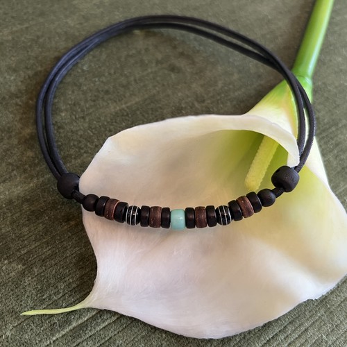 Surf Beach Jewelry Men's Women Leather Surfer Chain Men Necklace Surf ...