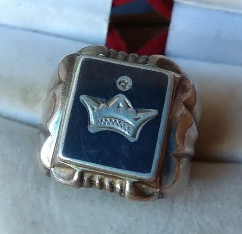 Vintage Ring Kubachi USSR Soviet Silver 916 star stamp 8.5 g Size 9 ...
