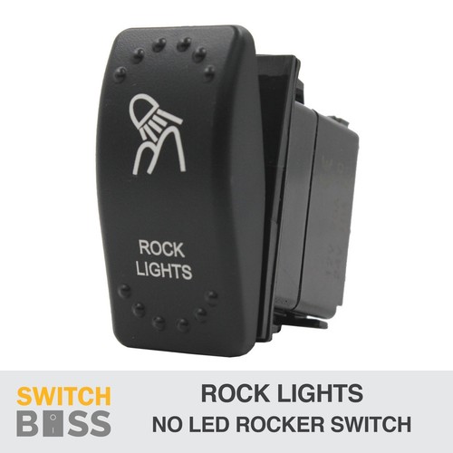 Rock Lights LASER ETCHED Rocker Switch - NO LED 12v 24v Toggle On-Off ...