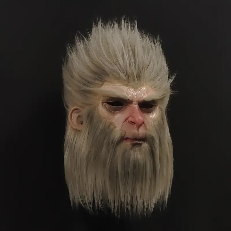 Realistic Latex Monkey King Mask | Halloween Cosplay & Theater Costume ...