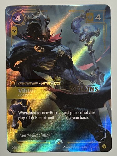 Viktor - Leader 246/298 Riftbound TCG Origins Release Stamped Promo English | eBay UK