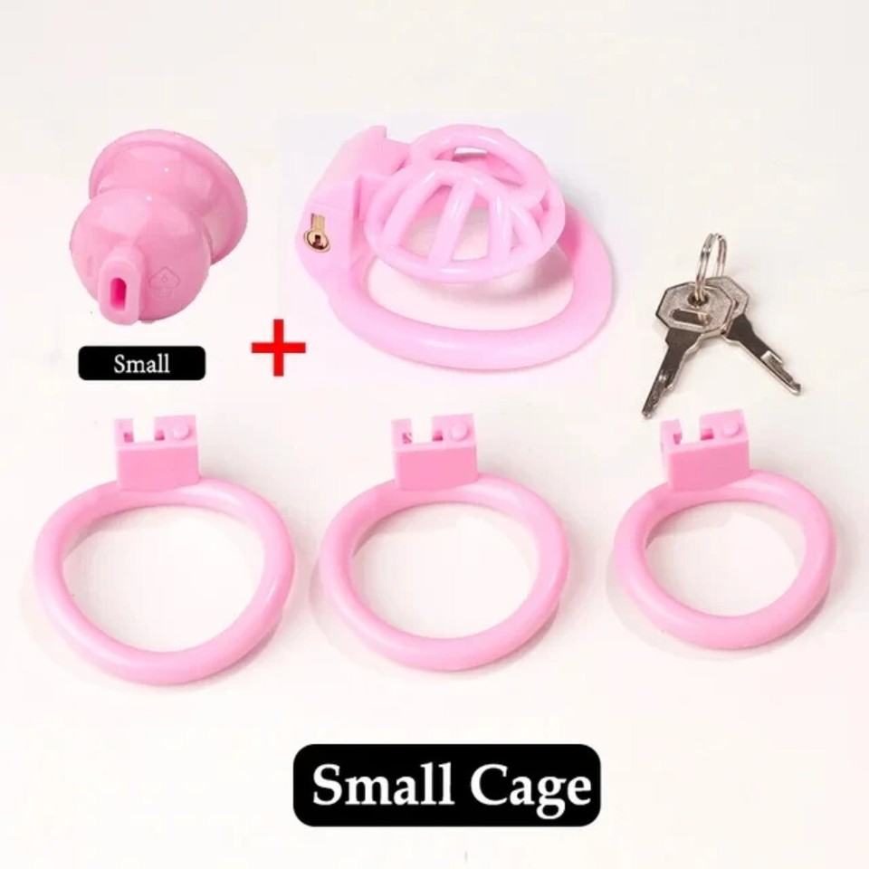 New Positive/negative Chastity Cage Lock with 4 Rings Sissy Inverted Plug Cage | eBay