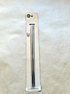stainless steel straw 5 sets 10 straws (can be reused) | eBay
