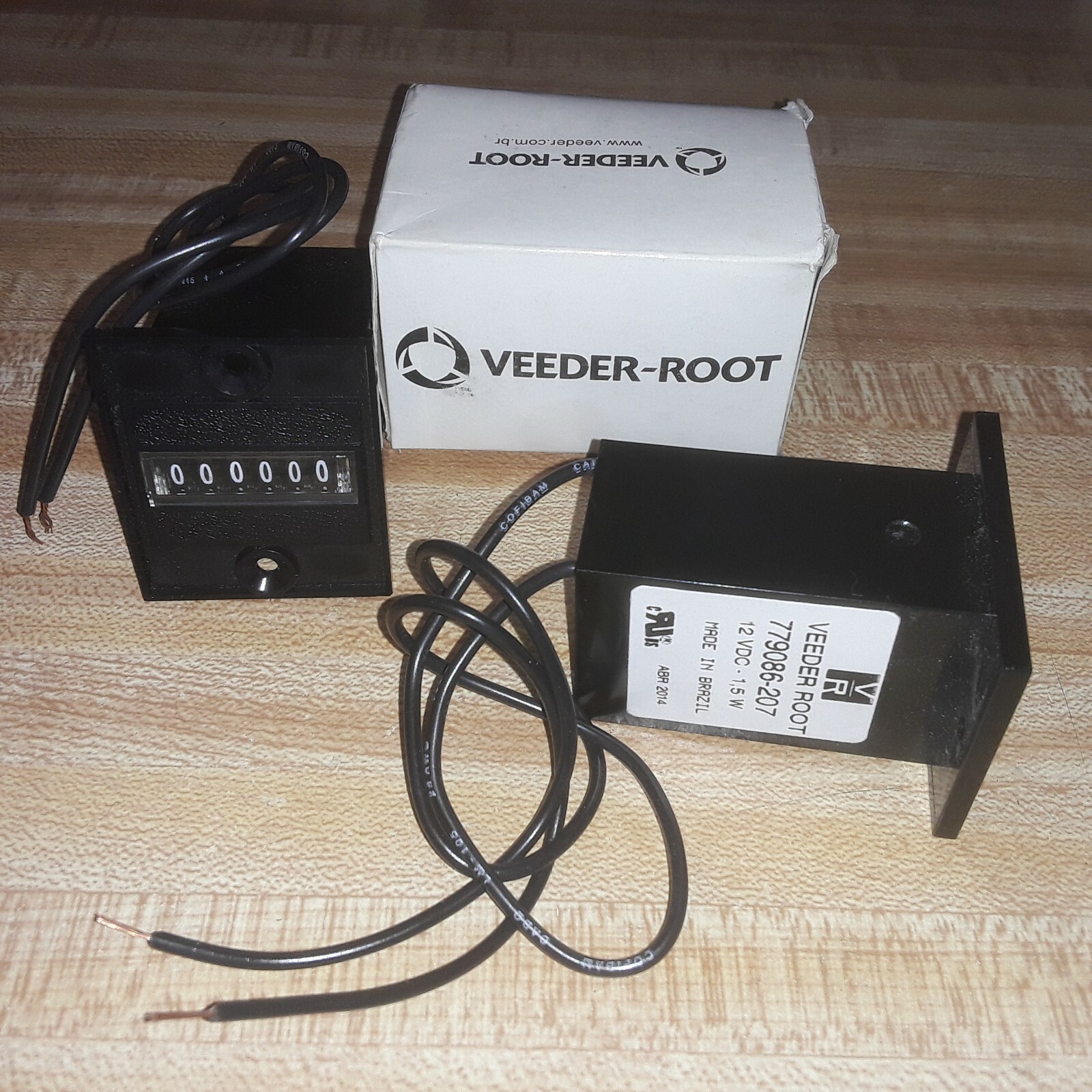 Veeder Root COUNTER 779086-207 Panel Mount Totalizer 12V 1.5W NON-RESET ...