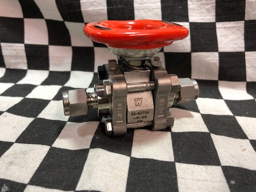 Whitey Ball Valve Oval Handle 1/4" COMPRESSION, SS-62TS4-JK-W3 ...