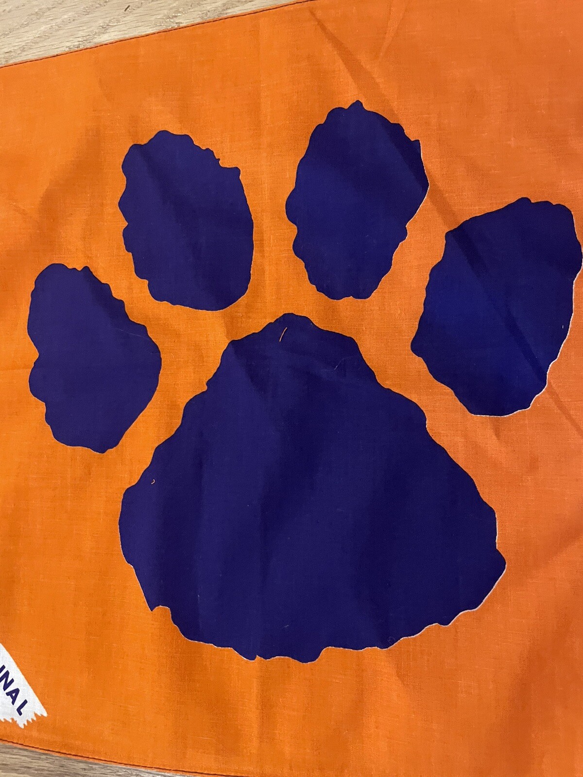 Vintage Rare Original Tiger Rag Clemson University Tigers Bandana ...