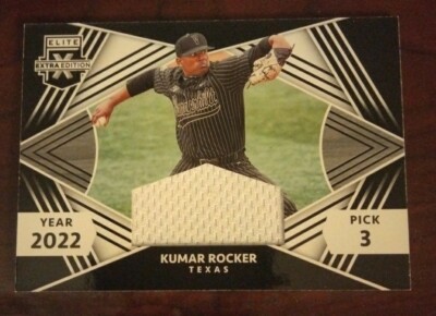 2022 Elite Extra Edition Kumar Rocker First Round Materials Jersey ...