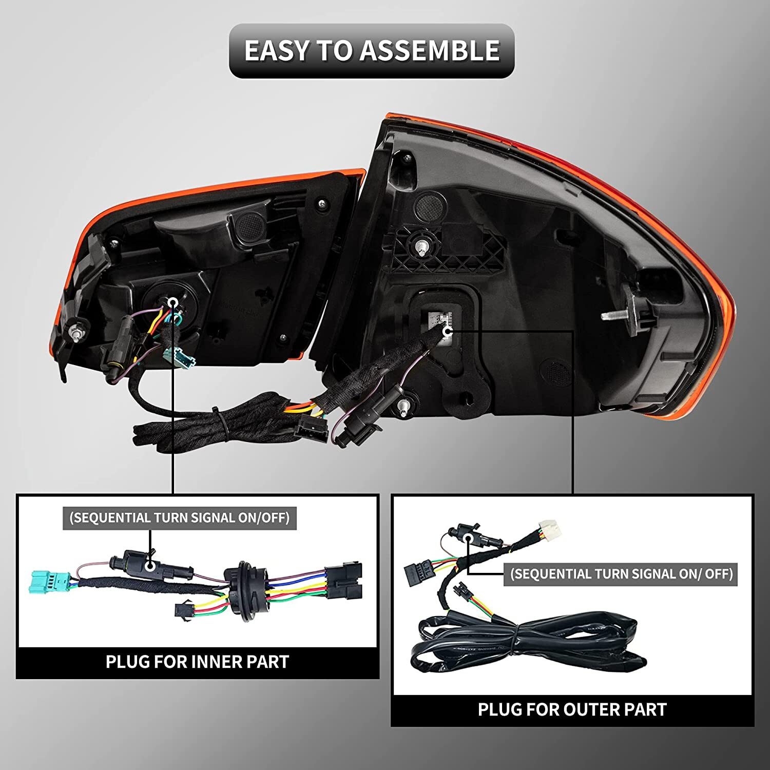 VLAND Red Tail Lights Assembly For 2011-2017 BMW5 F10 F18 M5 Animation ...