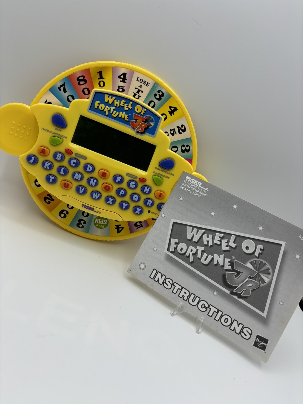 Vintage Wheel of Fortune Jr Handheld Electronic Game w/ Manual & Tested ...