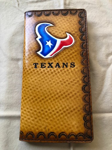 Men's Roper Style Leather Wallet - Houston Texans Football | eBay