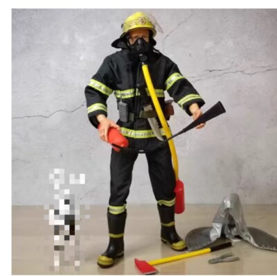 30CM Military Figures model K1-1 fireman War II soldier Action Figures ...