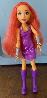 Mattel DC Super Hero Girls Starfire 12" Action Figure Doll Barbie ...
