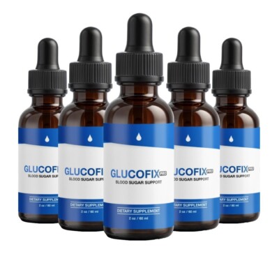 ( 5 Pack ) Glucofix Pro Liquid Drops, Glucofix Pro Blood Sugar Support ...
