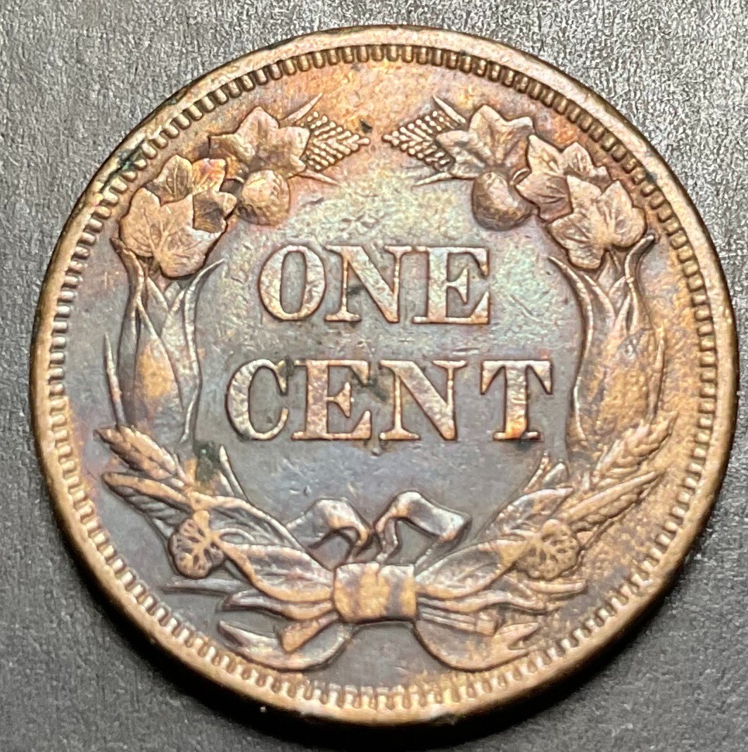 UNC 1858 LL Flying Eagle Cent Mint Error Defective Planchet Die Cracks ...