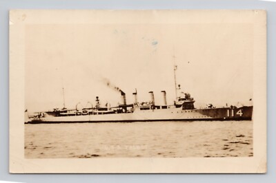 Military NAVY SHIP RPPC USS Talbot DD-114 Photo Postcard 8D | eBay