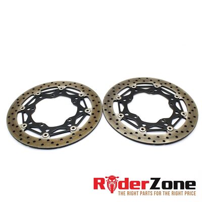 2017 - 2020 YAMAHA YZF R6 FRONT BRAKE ROTORS LEFT RIGHT DISCS STRAIGHT ...