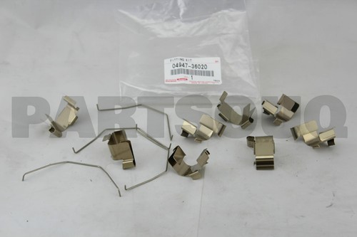 0494736020 Genuine Toyota FITTING KIT, DISC BRAKE, FRONT 04947-36020 | eBay