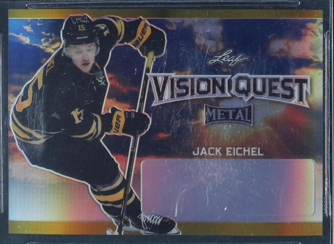 2016-17 Leaf Metal - Vision Quest Jack Eichel Pre-Production Proof Gold ...