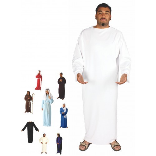 ADULT BIBLICAL ROMAN GREEK GOD TOGA COSTUME GOWN ROBE TUNIC SHEPARD ...