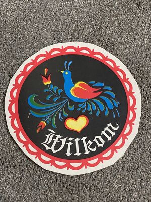 Vintage 7.5” Jacob Zook Love Bird Hex Sign ~ WILKOM Dutch Design ...