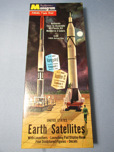 Monogram #PD41 US Satellites Navy Vanguard Army Jupiter C NIB MIB c ...