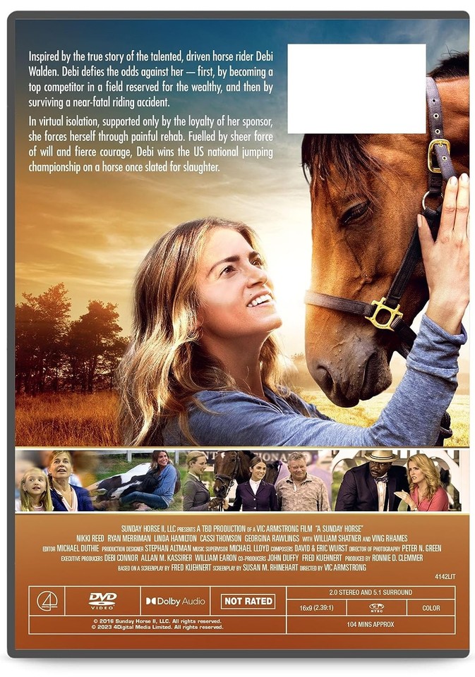 A Sunday Horse (DVD) Nikki Reed Linda Hamilton William Shatner Ving ...