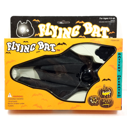 Vintage Halloween Flying Bat Battery Operated in Original Box Untested ...