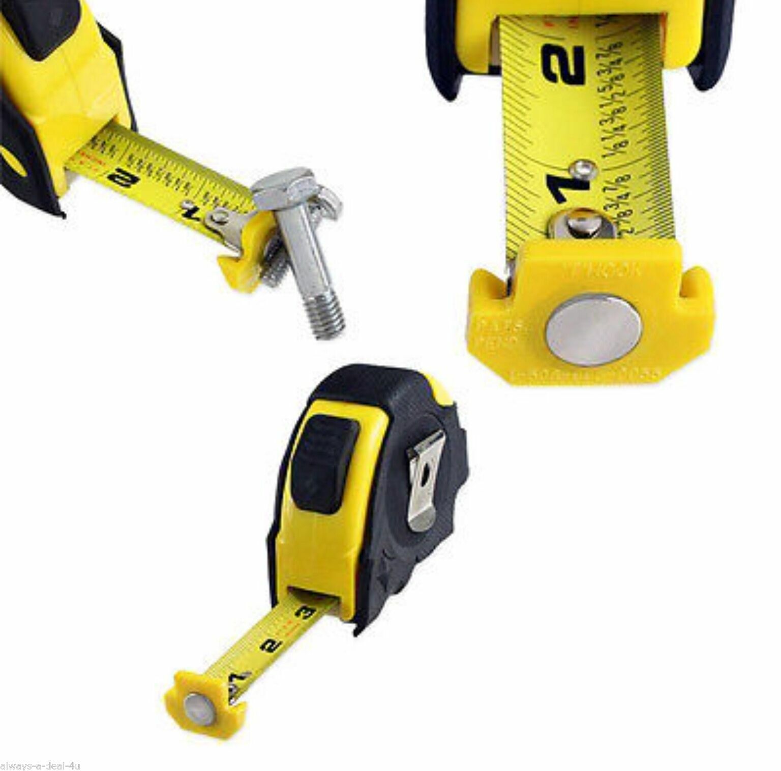 Magnatip Magnetic Tape Measure Attachment Makes a Pickup Tool and Edge ...