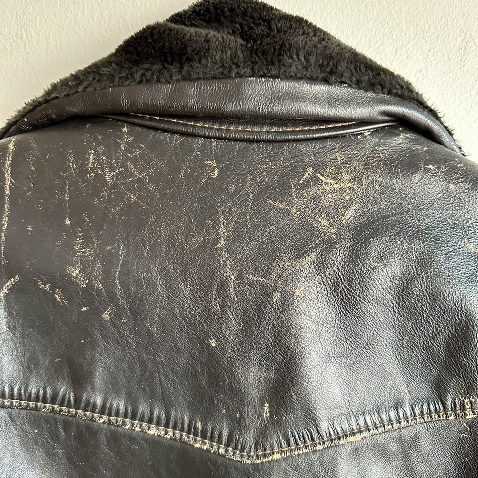 Vintage 60s Lancer Motorcycle Leather Jacket Custom Cross | eBay