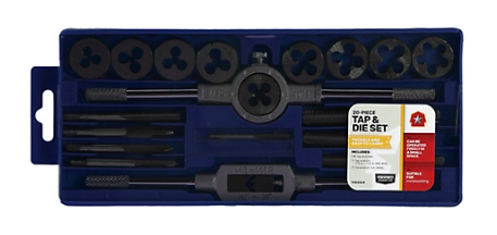 Barn Star Tap Die Sets SAE, 20 Piece, For Cutting, Adjusting, And ...
