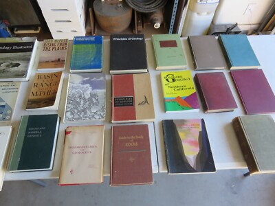 Collection of 20 Geology books from researcher's library. See Pics ...
