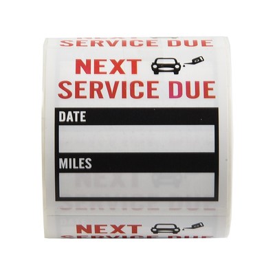 Brand New Car Reminder Stickers 1 Roll 1 Roll 2*2inch Automotive Tools ...