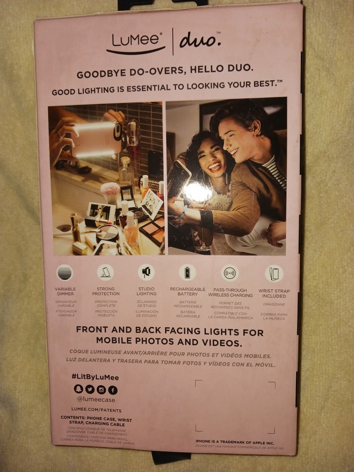 LuMee Duo Instafame Lighted Case for iPhone 6 Plus / 7 Plus / 8 Plus | eBay