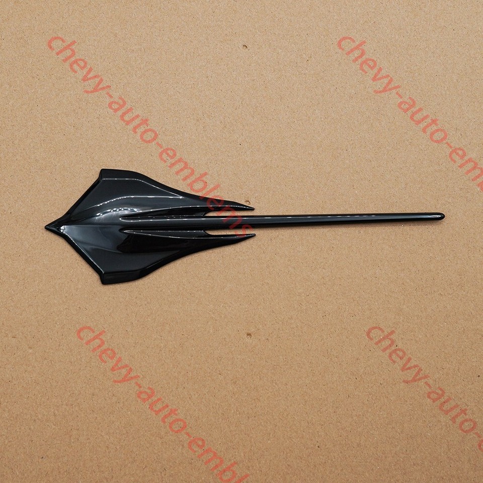3pcs Fits 2020+ C8 Front & Rear Bumper Stingray Crossed Flag Emblems ...