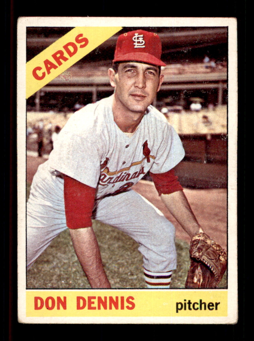 1966 Topps #142 Don Dennis - Crease Free | eBay