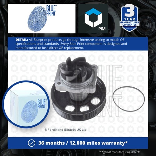 Water Pump fits ALFA ROMEO Coolant Blue Print 46338675 46815125 ...