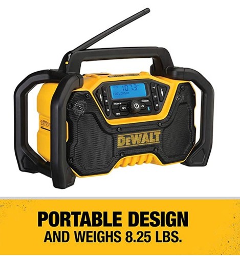 DEWALT DCR028B 12V/20V MAX* Portable Radio Bluetooth Cordless Jobsite ...