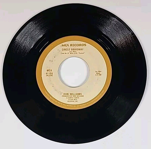 Don Williams 45 Vinyl Record Love Me Over Again & Circle Driveway, MCA ...