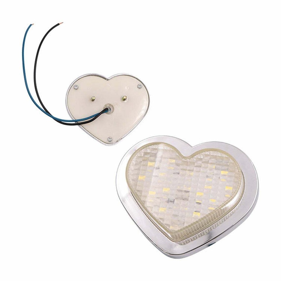 1PCS Clear Heart Shaped Side Marker / Accessory / LED Light / Turn ...