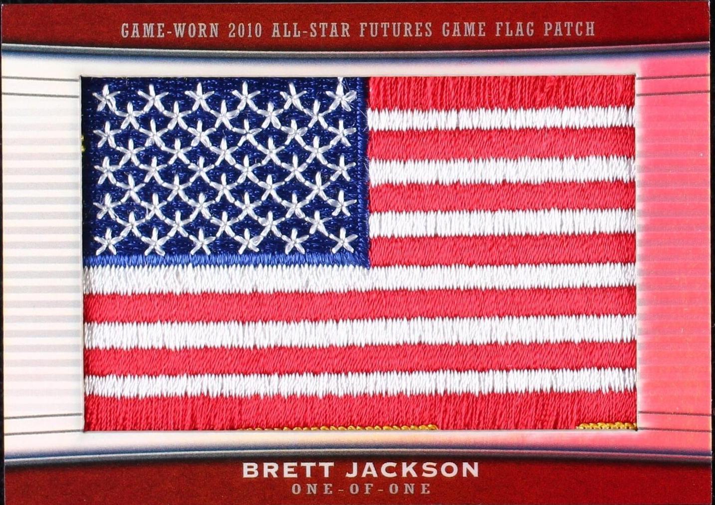2010 Topps Pro Debut - Futures Game Relics Brett Jackson #FGR-BJ Flag ...