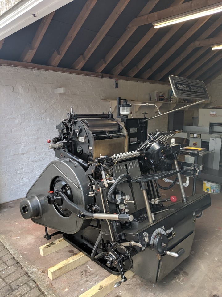 Heidelberg Platen 10 x 15 inch letterpress printing press & hot foil ...