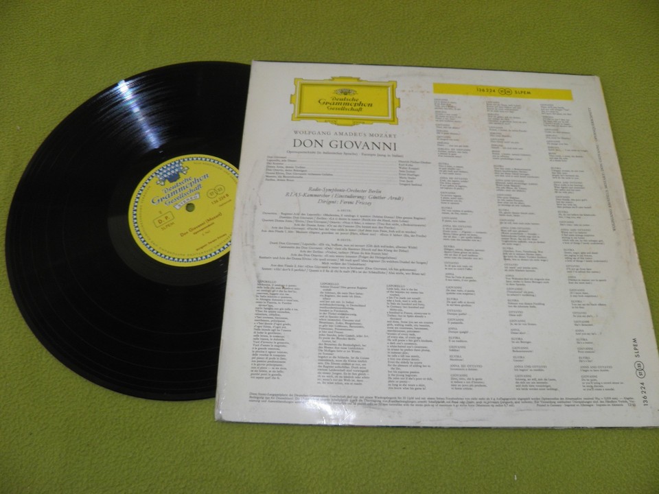 Mozart - Don Giovanni / Fricsay / Stader / DGG RED STEREO "Alle ...