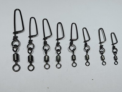 Coastlock Rolling Fishing Snap Clip Swivel 50 pcs size 2/0 to 6 | eBay