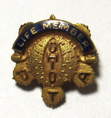 Vintage OHIO PTA Life Member Pin 10K Gold Filled Enamel Educator Pin ...