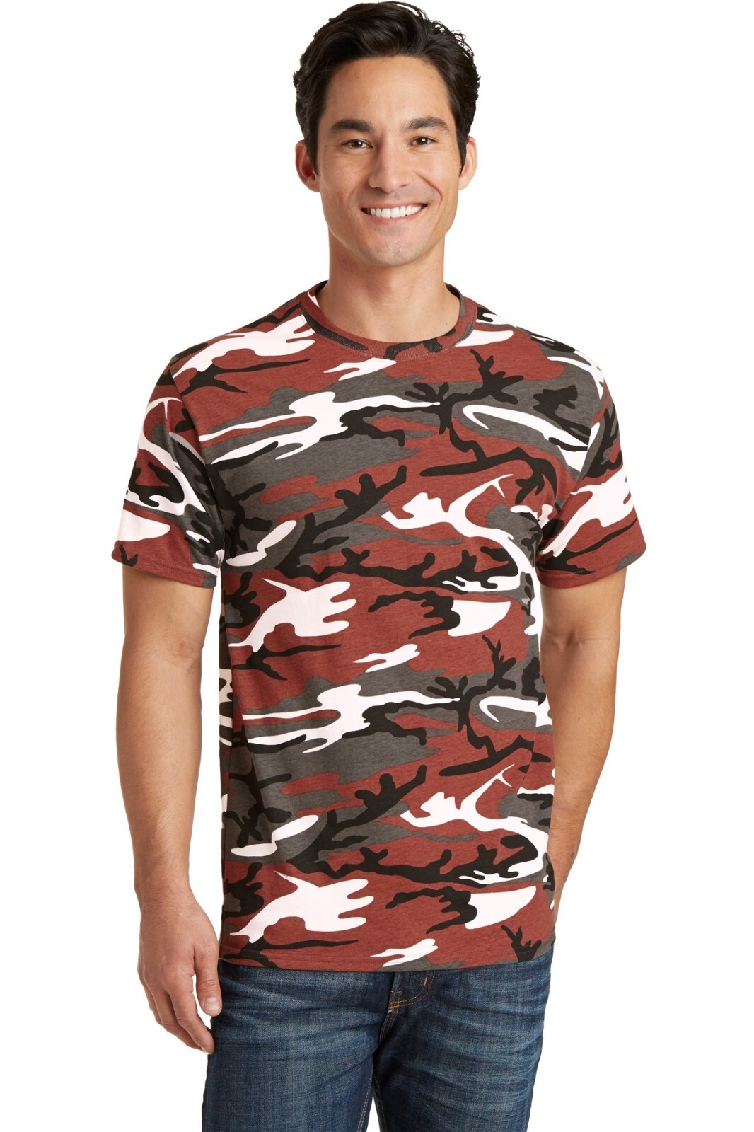 Port & Company PC54C Men's Core Cotton Camo Tee Top Comfort Relabeling ...