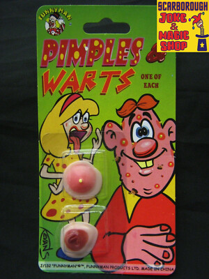 Joke Pimple & Wart ~ Gross Novelty Prank Gag ~ Fake Zit ~ Nerd ...