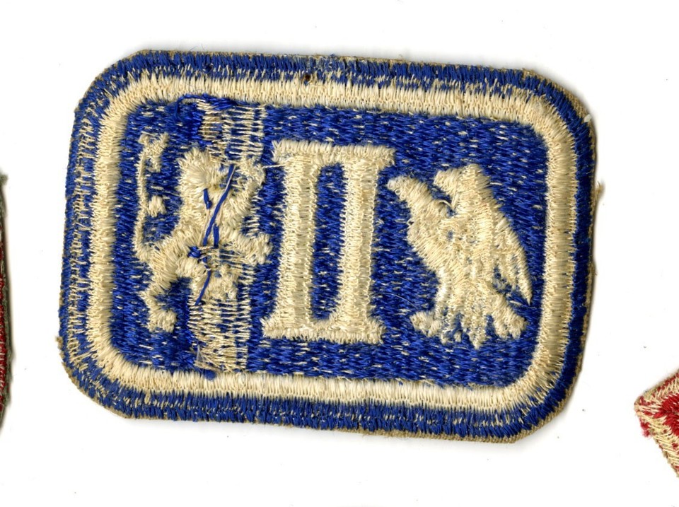 II Corps White Back Patch WWII Vintage Patton Africa Sicily Italy ...