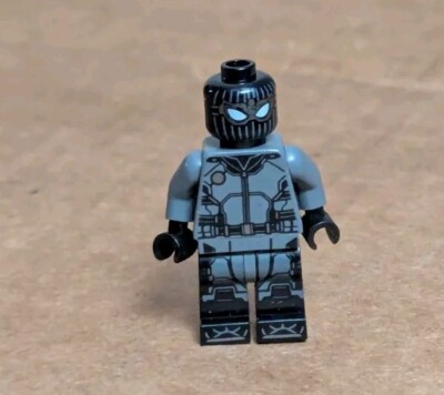LEGO STEALTH SPIDER-MAN Minifigure Black Gray Suit Night Monkey Spider ...