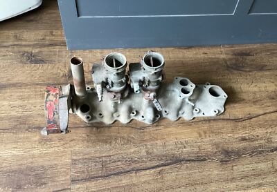 Offenhauser Intake Manifold 3 Carbs Ford Flathead V8 1949-53 Stromberg ...